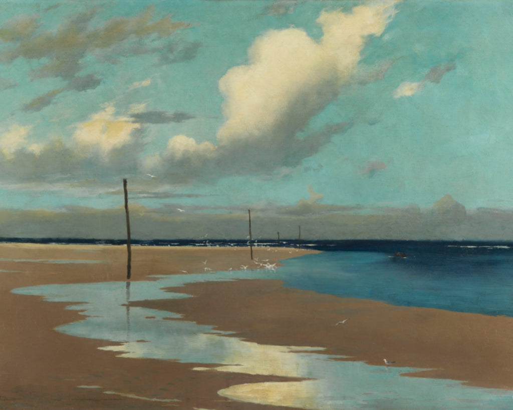 Beach at Low Tide - Frederick Milner Art Prints - Museum Quality Art