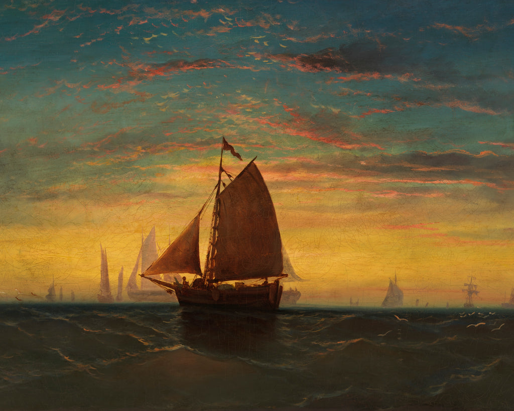 Boston Harbor - Vintage Boston Harbor Art Prints - Museum Quality Art