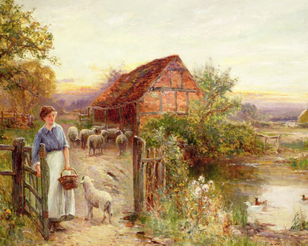 BRINGING HOME THE SHEEP | Museum Quality Art