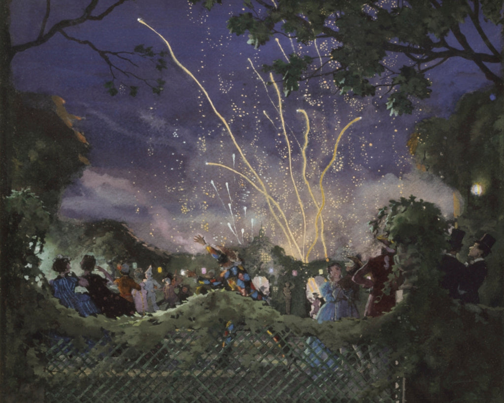 Fireworks - Konstatin Andreevic Somov Art Prints - Museum Quality Art