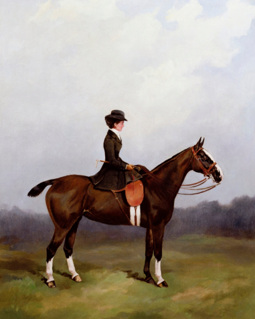 LADY RIDING SIDE SADDLE - Framed Art & Art Prints - Museum Quality Art