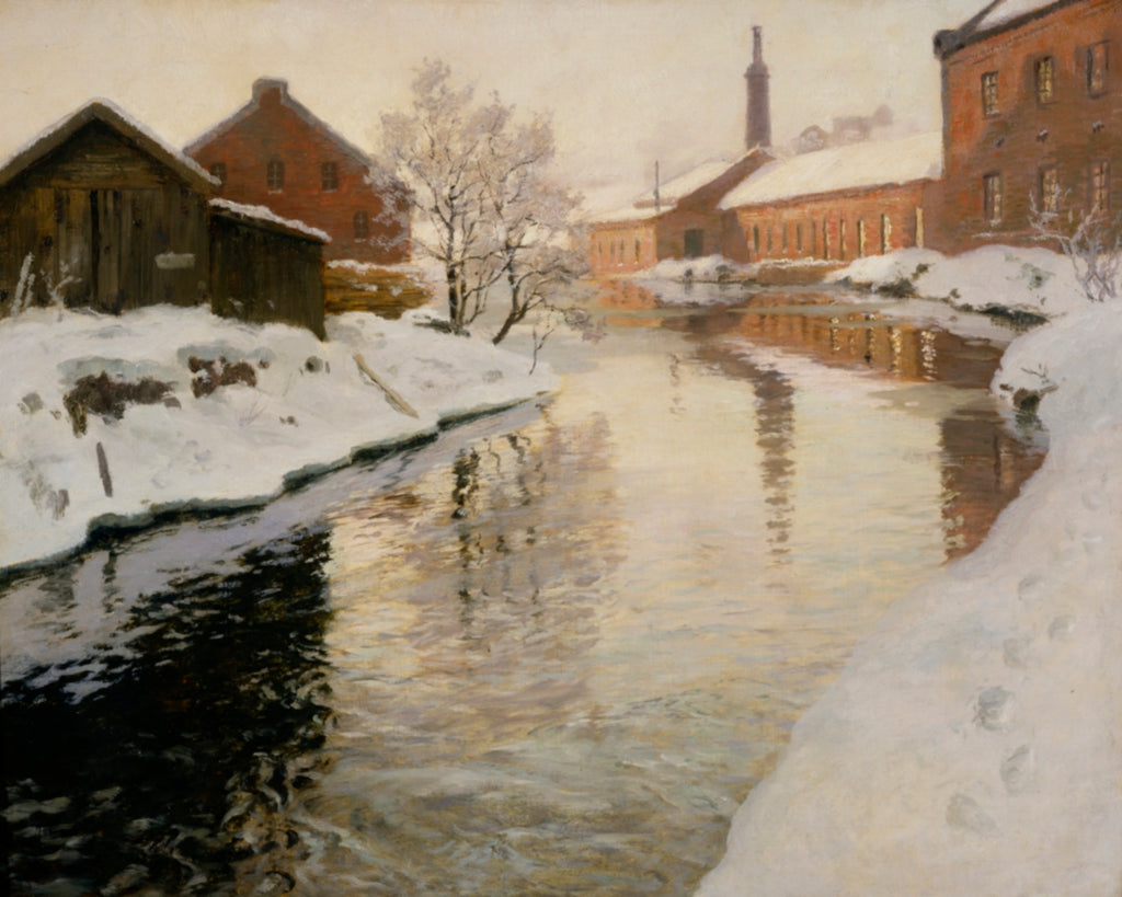 Lysaker River - Fritz Thaulow Art Prints - Museum Quality Art