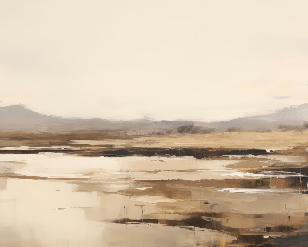 Neutral Landscape - Neutral Contemporary Wall Art - Museum Quality Art
