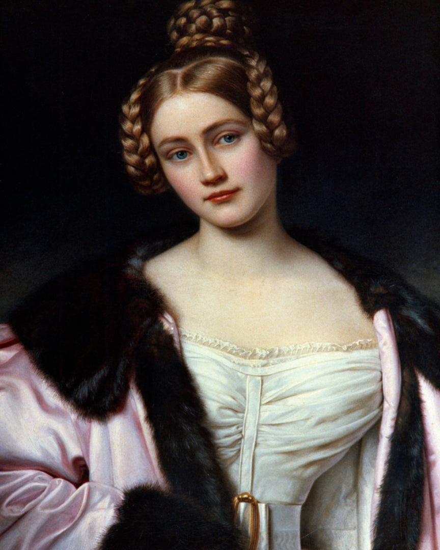 Portrait of Caroline Grafin - Joseph Carl Stieler Art Prints - Museum ...