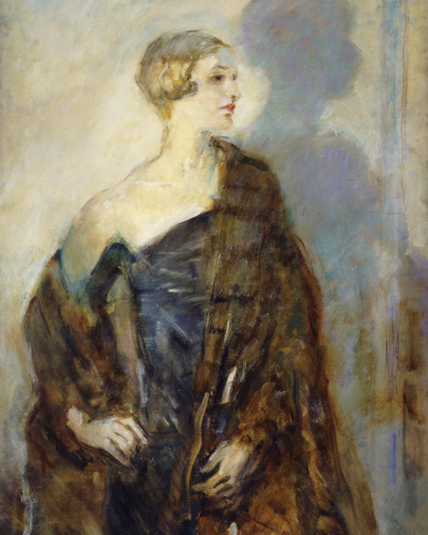 Portrait of Lady Abdy - Ambrose McEvoy Art Prints - Museum Quality Art