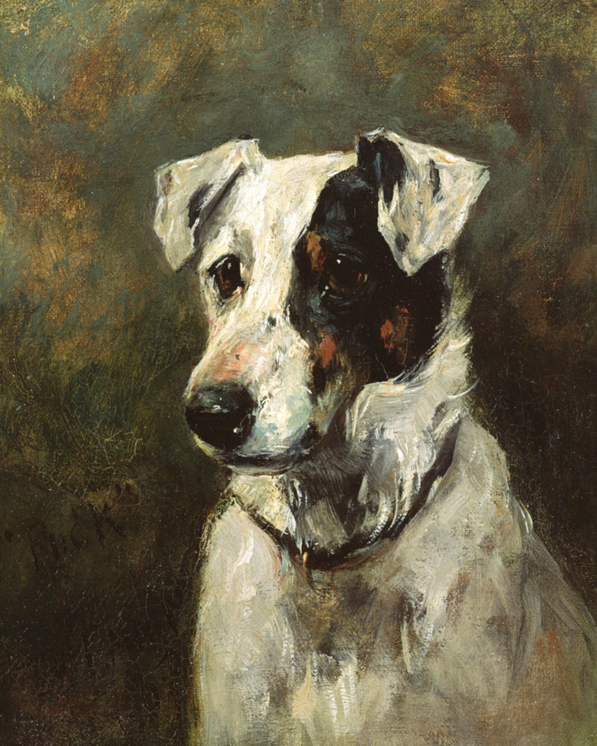 Puck - Vintage Dog Framed Artwork - Museum Quality Art
