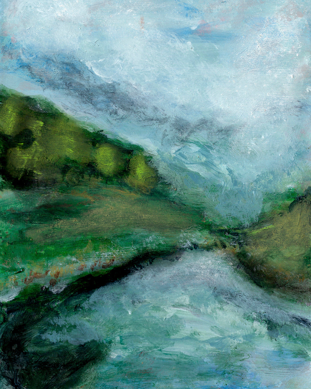 Rushing Waters - Julie Kaplan Art Prints - Museum Quality Art