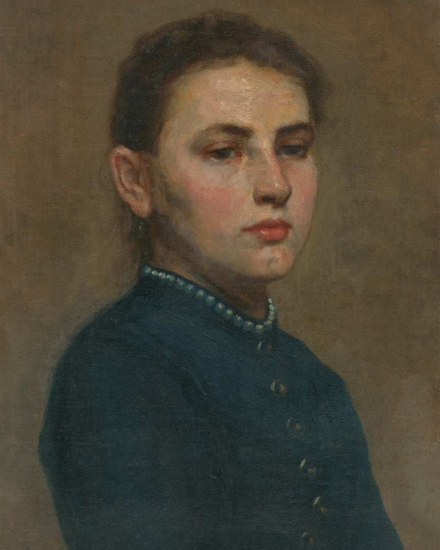 Study of a Girl with White Garnet - Jozef Hanula Art Prints - Museum ...
