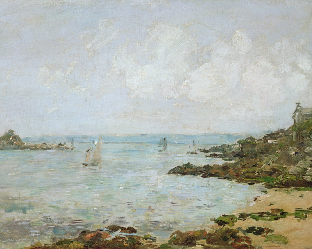 The Bay of Douarnenez and Ile Tristan - Eugene Boudin - Art Prints ...
