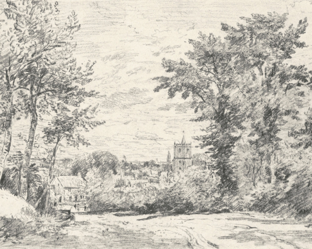 The Entrance into Gilligham, Dorset - John Constable Sketches - Museum ...
