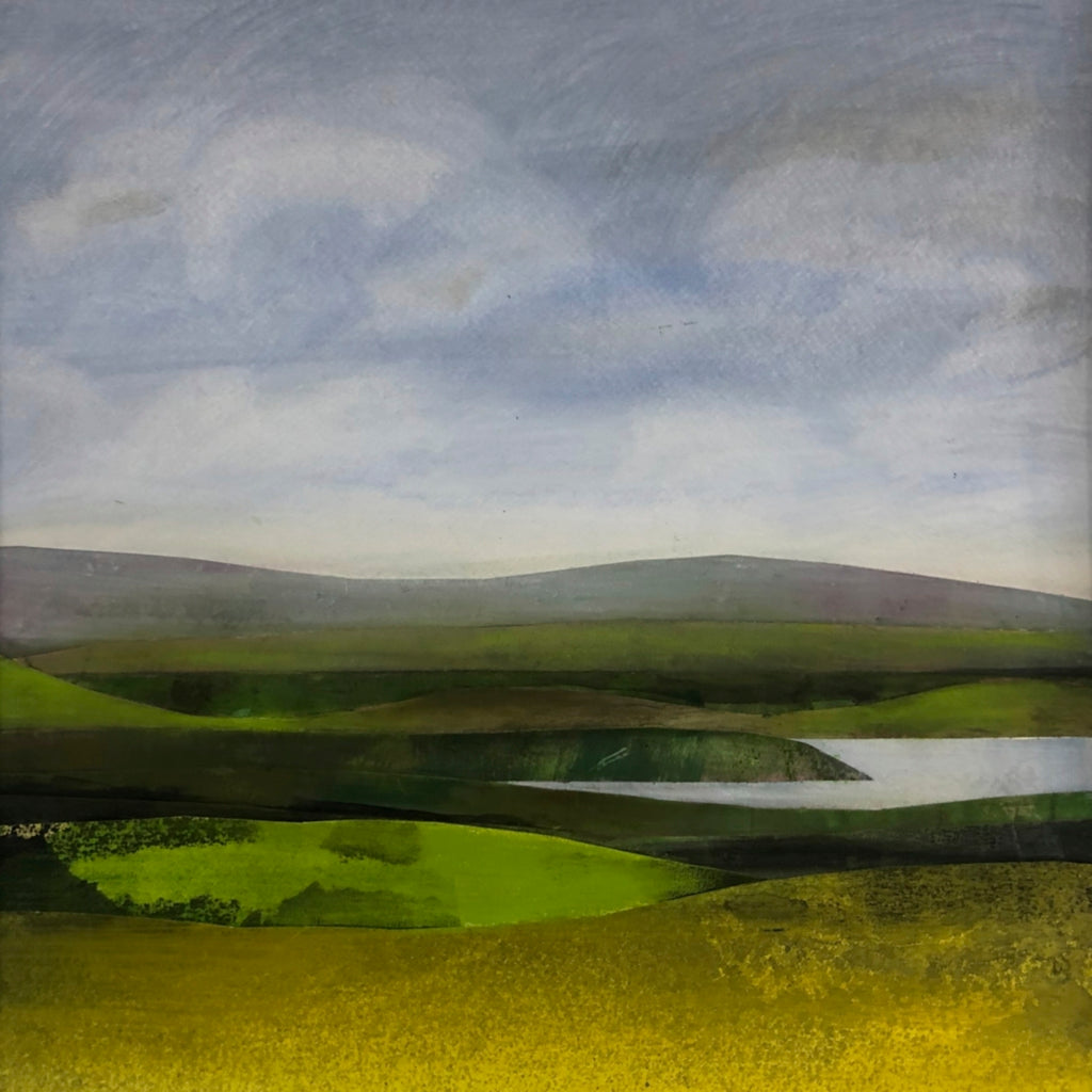 WATERY SOMERSET LANDSCAPE - Sarah Thompson-Engels Square Art Prints ...