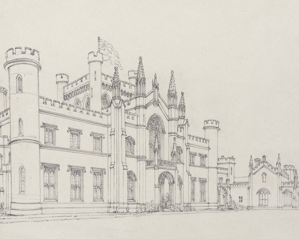 Architectural Sketch - Vintage Sketch – Museum Quality Art