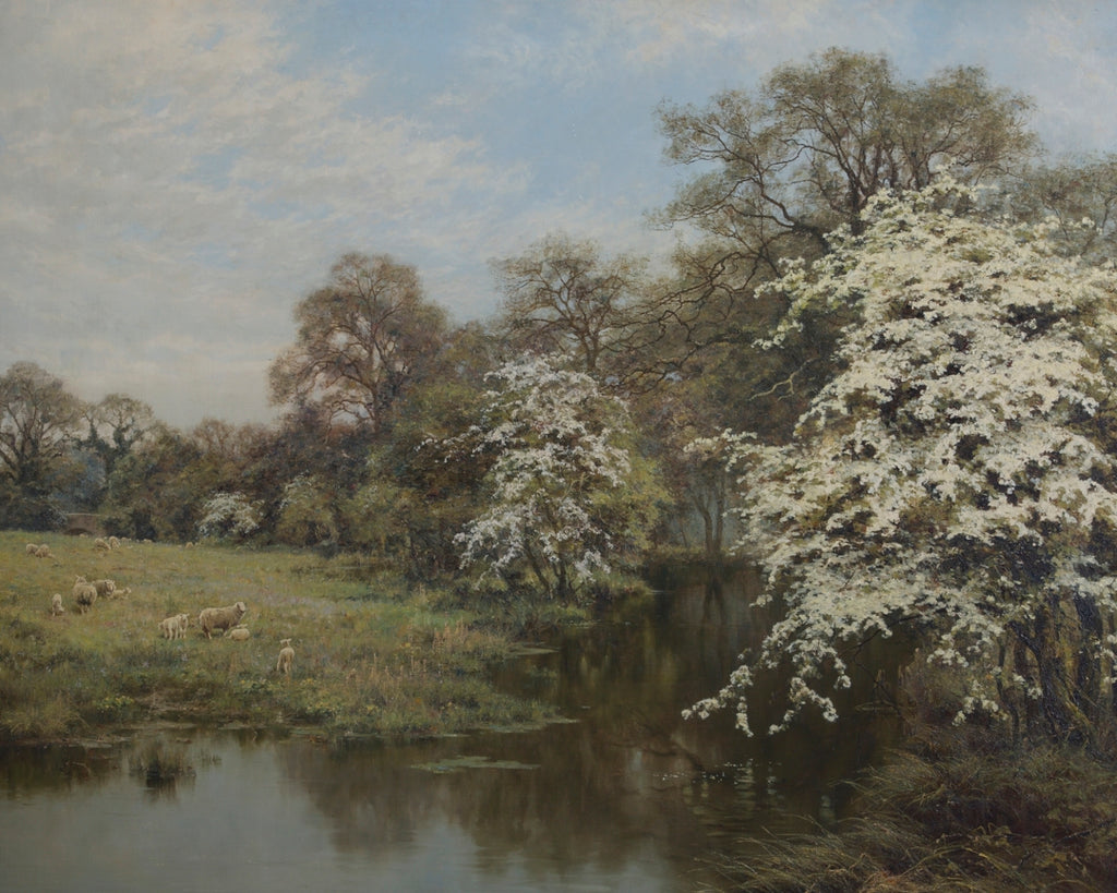 Hawthorn Blossom - Edward Wilkins Waite - Museum Quality Art