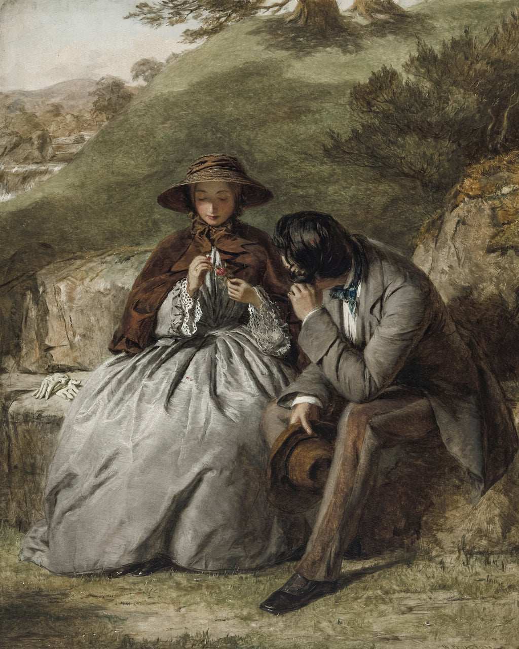 Lovers - Vintage Romantic Wall Art – Museum Quality Art